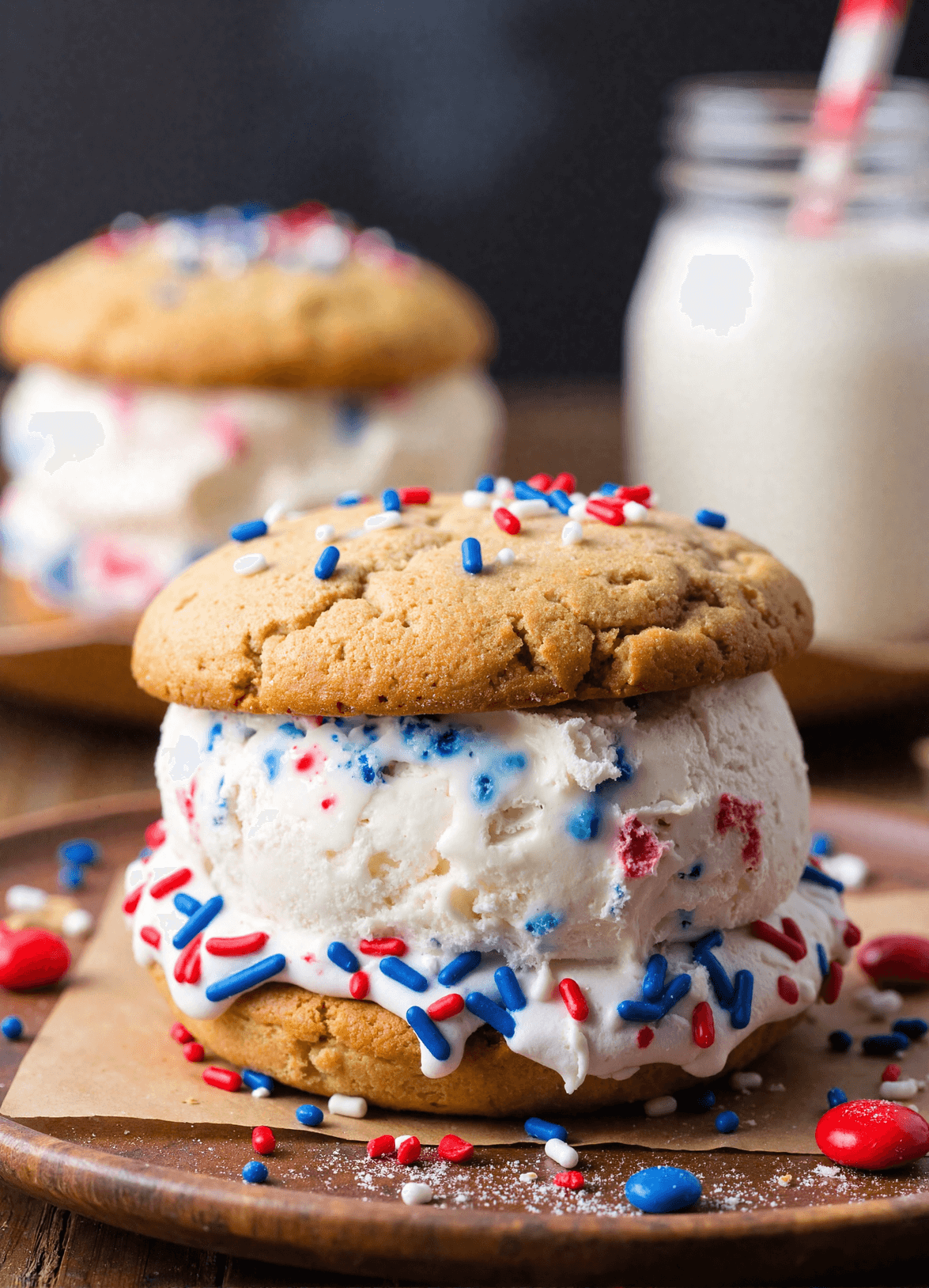 Fourth of July Ice Cream Sandwiches: The Coolest Patriotic Dessert for ...