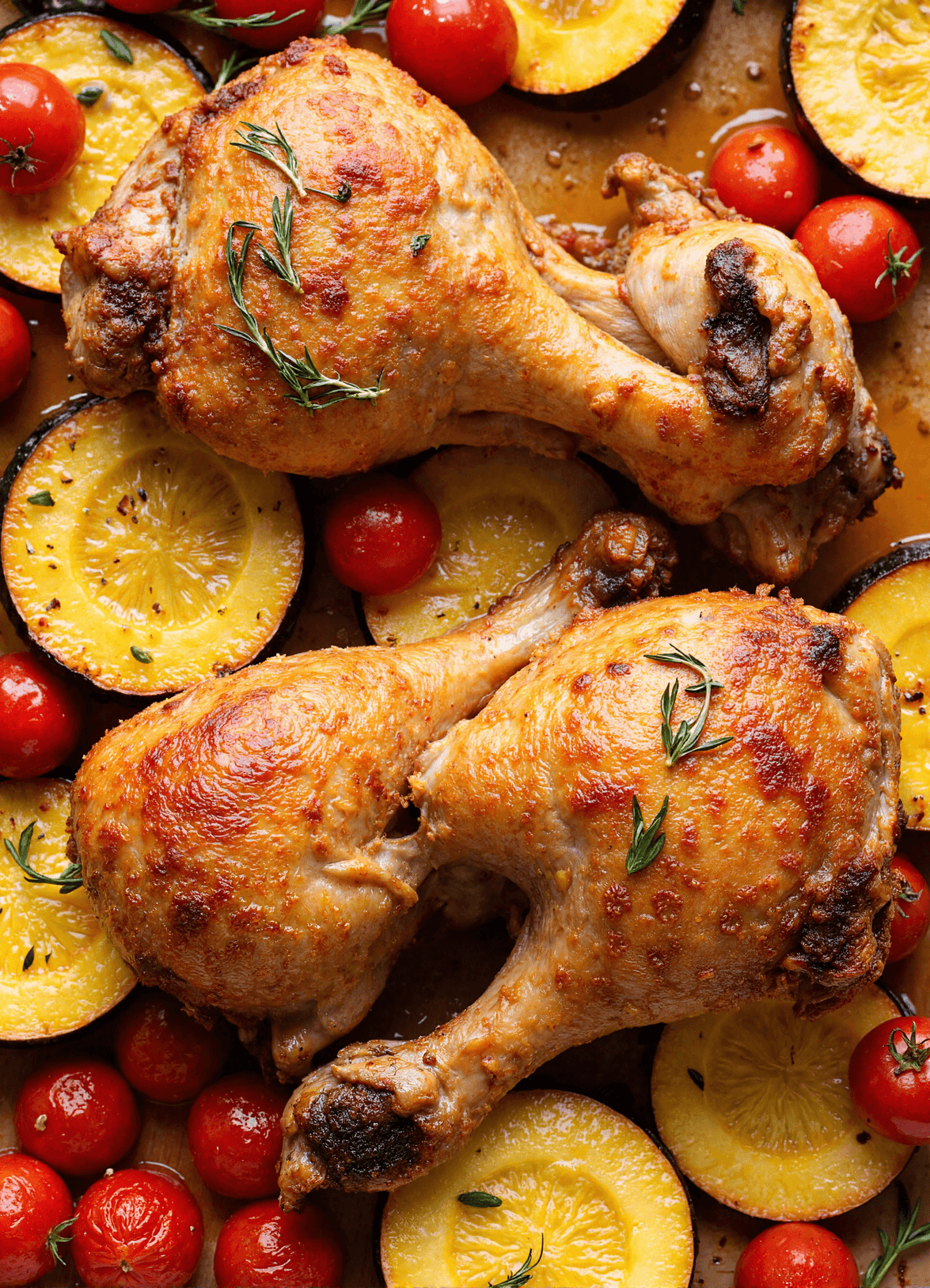 Sheet-Pan Crispy Chicken with Squash and Tomatoes – Easy One-Pan Dinner ...