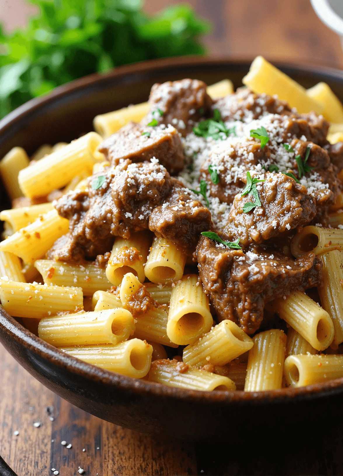One-Pot Creamy Beef and Garlic Butter Pasta (Comfort Food in a Bowl ...